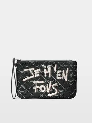 Zadig&Voltaire Z Monogram Tag Pouch - Black