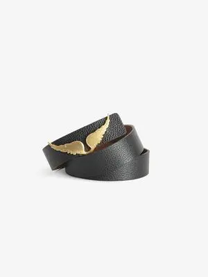 Zadig&Voltaire Reversible Leather Belt - Noir