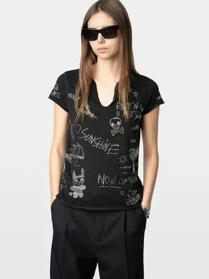 Zadig&Voltaire Cotton Henley T-shirt
