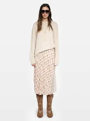 Zadig&Voltaire Jayla Printed Midi Skirt - Pear