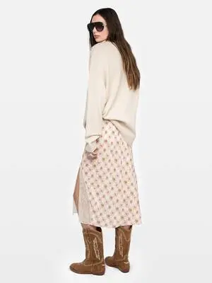 Zadig&Voltaire Jayla Printed Midi Skirt - Pear