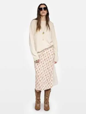 Zadig&Voltaire Jayla Printed Midi Skirt - Pear