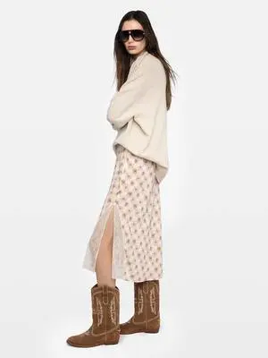 Zadig&Voltaire Jayla Printed Midi Skirt - Pear
