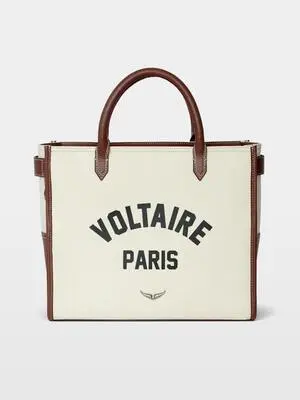 Zadig&Voltaire Canvas And Grained Leather Tote Bag