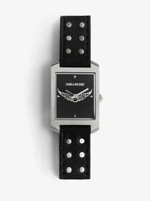 Zadig&Voltaire Voltaire Leather Studs Watch - Black