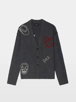 Zadig&Voltaire Cashmere Cardigan - Anthracite