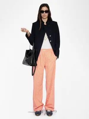 Zadig&Voltaire Striped Cotton Jogger Pants