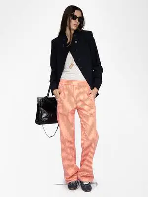 Zadig&Voltaire Striped Cotton Jogger Pants