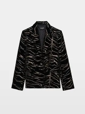 Zadig&Voltaire Vavy Sequin Velvet Blazer