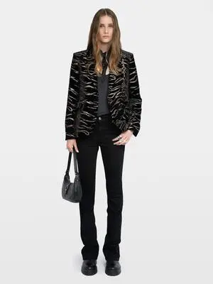 Zadig&Voltaire Vavy Sequin Velvet Blazer
