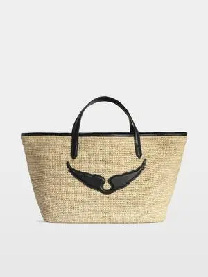 Zadig&Voltaire Wings Raffia Basket Bag
