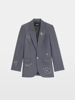 Zadig&Voltaire Vival Embellished Blazer - Anthracite