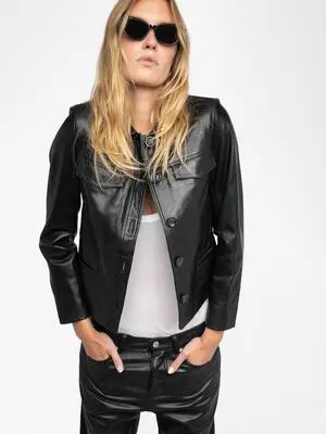 Zadig&Voltaire Liam Lambskin Jacket