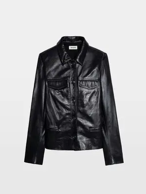 Zadig&Voltaire Liam Leather Jacket - Black