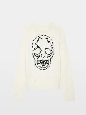 Zadig&Voltaire Marko Skull Sweater - Ecru