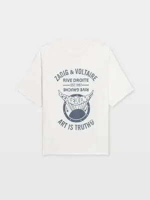 Zadig&Voltaire Berry Rhinestone T-shirt