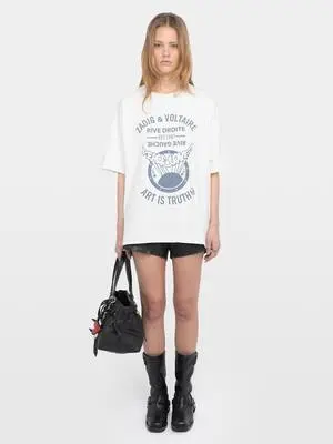 Zadig&Voltaire Berry Rhinestone T-shirt