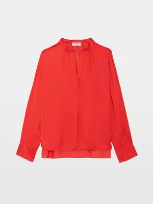 Zadig&Voltaire Striped Jacquard Satin Blouse - Love