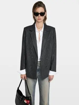 Zadig&Voltaire Vaska Pinstripe Blazer