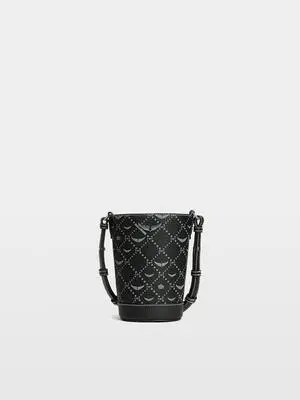 Zadig&Voltaire Z Bucket Nano Monogram Bag - Black