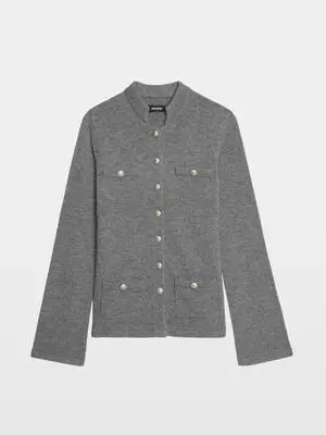 Zadig&Voltaire Lucy Button Up Cardigan Jacket Anthracite