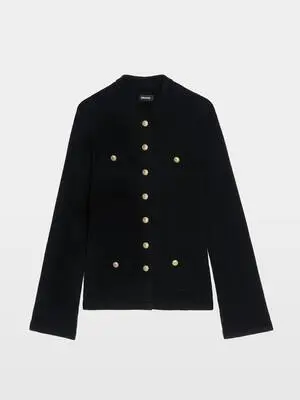 Zadig&Voltaire Lucy Button Up Cardigan Jacket - Black