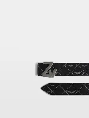 Zadig&Voltaire Zv Initiale Leather Belt - Black