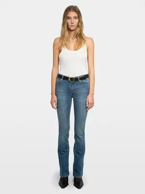 Zadig&Voltaire Eclipse Flared Jeans In Faded Denim