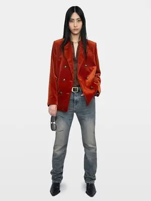 Zadig&Voltaire Vaska Structured Velvet Blazer