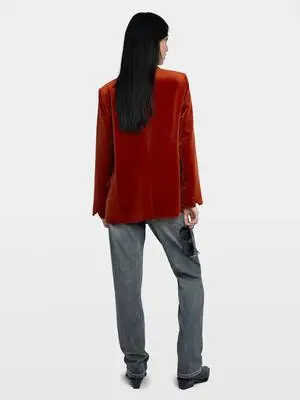 Zadig&Voltaire Vaska Structured Velvet Blazer