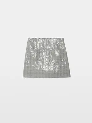 Zadig&Voltaire Tailored Sequined Skirt - Black