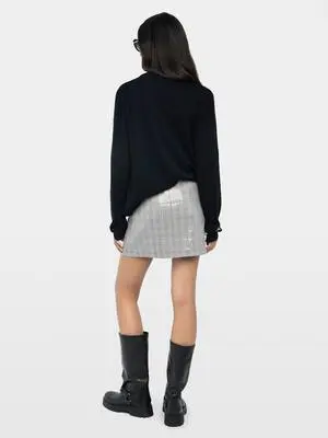 Zadig&Voltaire Tailored Sequined Skirt - Black