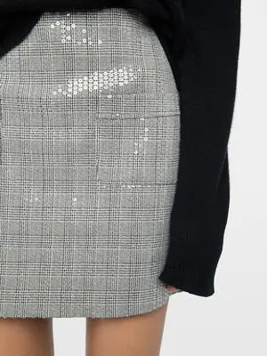 Zadig&Voltaire Tailored Sequined Skirt - Black