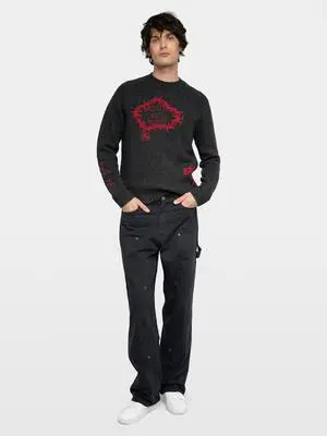Zadig&Voltaire Jordan Merino Wool Sweater - Anthracite
