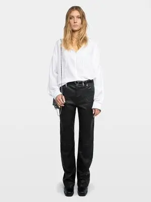 Zadig&Voltaire Troene Oversized Cotton Blouse