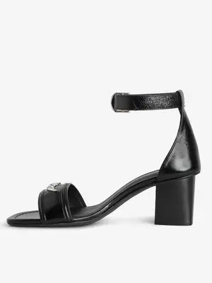 Zadig&Voltaire Leather Sandals - Noir