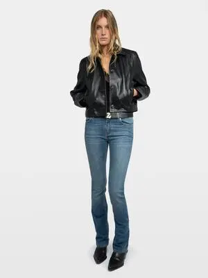 Zadig&Voltaire Liston Cropped Leather Jacket