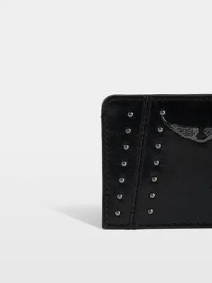 Zadig&Voltaire Zv Pass Vintage Patent Studs Cardholder