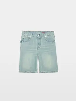 Zadig&Voltaire Sady Denim Bermuda Shorts - Light Blue