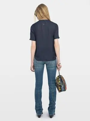 Zadig&Voltaire Terzo Satin V-neck Top