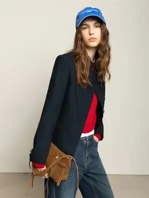 Zadig&Voltaire Verysa Asymmetrical Blazer - Encre