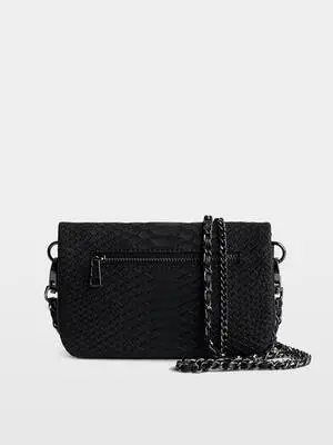 Zadig&Voltaire Mini Soft Savage Rock Clutch - Black