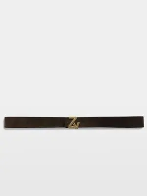 Zadig&Voltaire Zv Initiale Belt - Wood