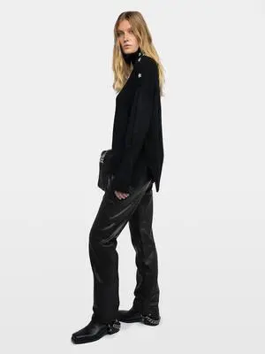 Zadig&Voltaire Alma Jewelled Cashmere Sweater - Black