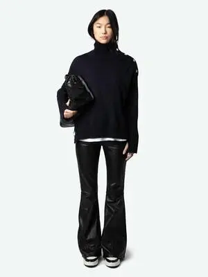 Zadig&Voltaire Alma Jewelled Cashmere Sweater - Encre