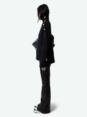 Zadig&Voltaire Alma Jewelled Cashmere Sweater - Encre