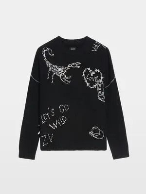 Zadig&Voltaire Baba Embroidered Wool Sweater