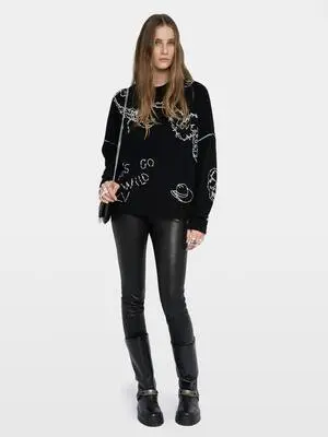 Zadig&Voltaire Baba Embroidered Wool Sweater