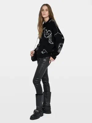 Zadig&Voltaire Baba Embroidered Wool Sweater