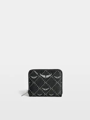 Zadig&Voltaire Mini ZV Monogram Wallet Black